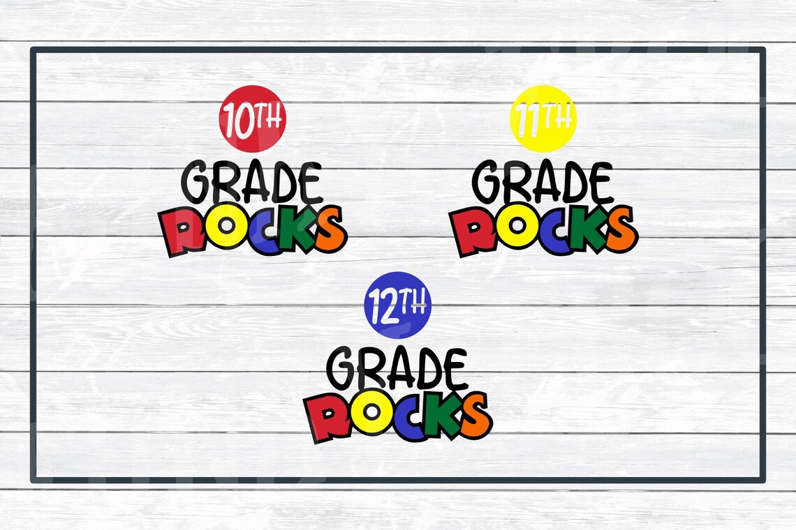 School Rocks Design Bundle SVG Cut Files for Crafters | Etsy