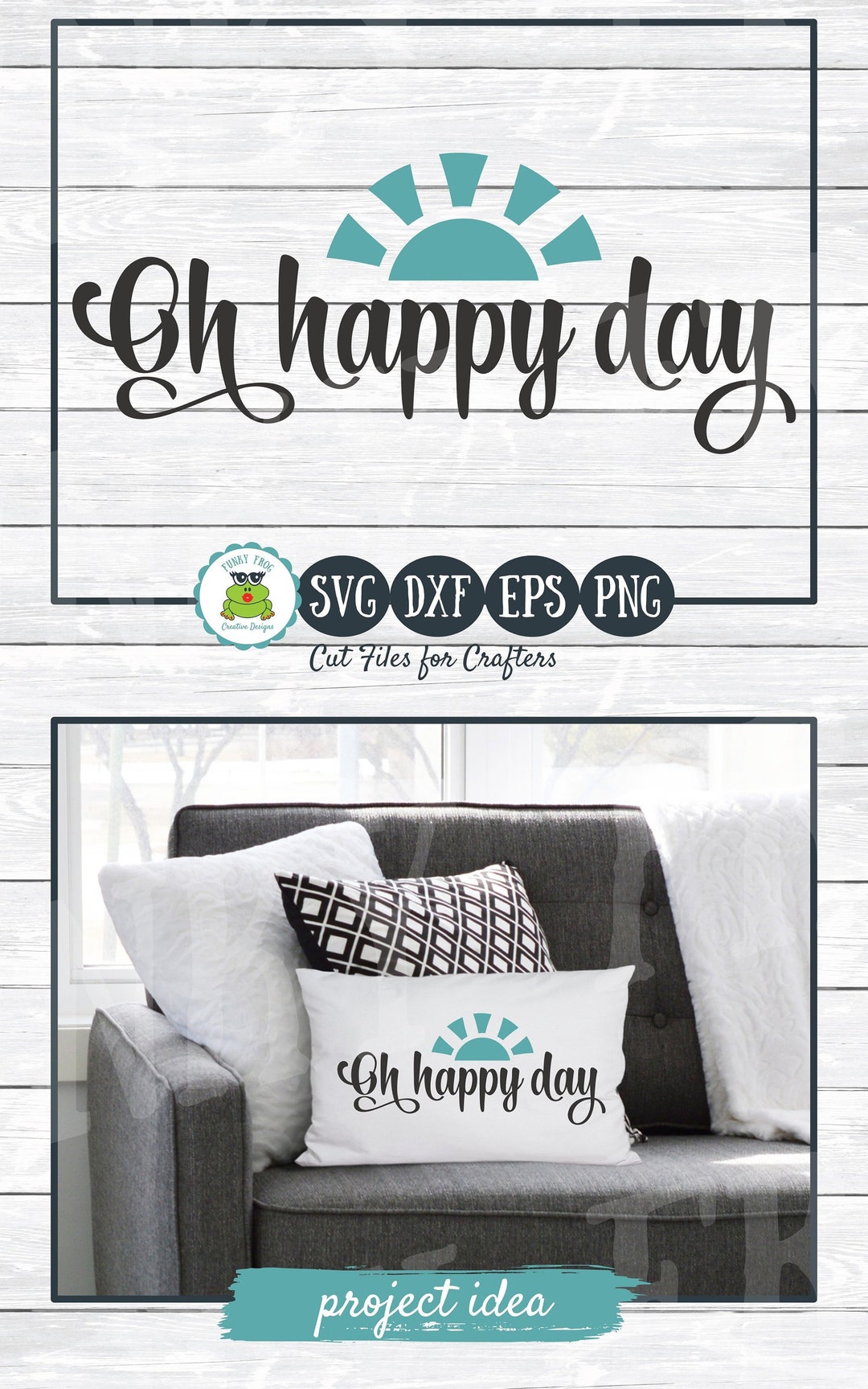 Oh Happy Day - Inspirational SVG Cut File for Crafters - Etsy