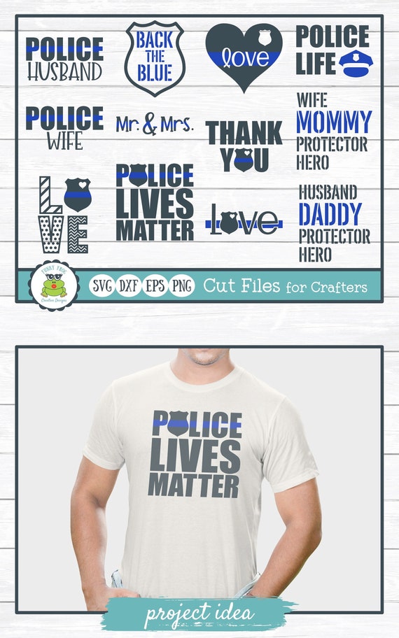 Police Design Bundle SVG Cut Files for Crafters | Etsy