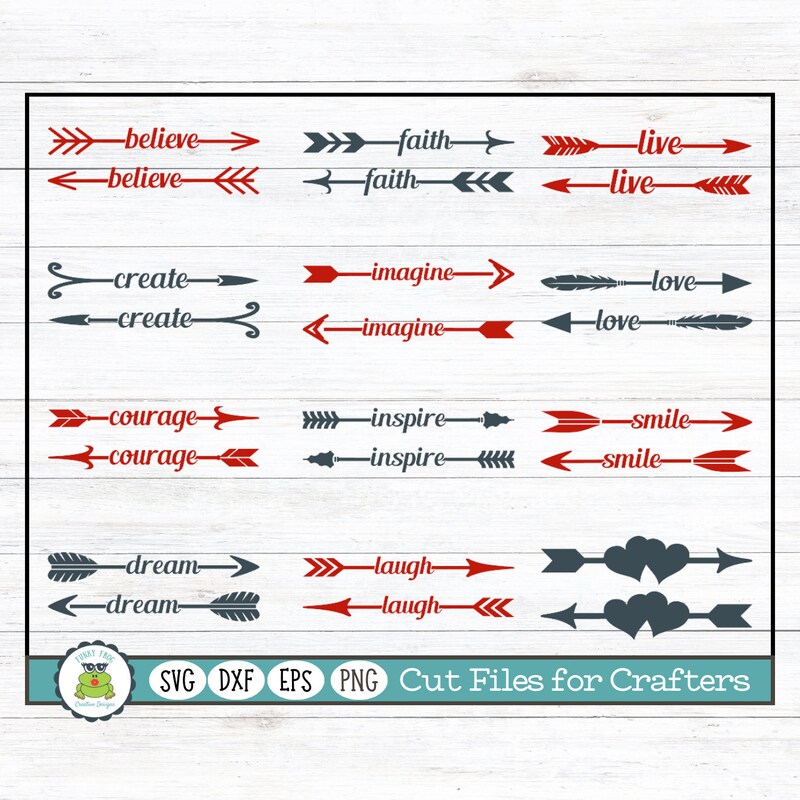 Arrow Words Svg - Etsy