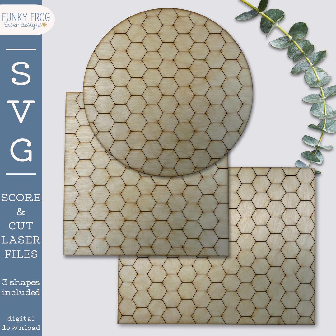Beehive Pattern SVG Laser Ready Score & Cut File | Sign Backer | Wall ...