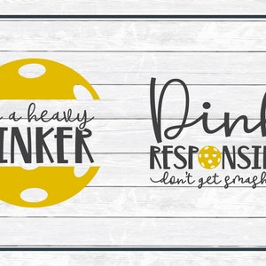 Pickleball Dinking Puns Bundle, SVG Cut Files for Crafters - Etsy