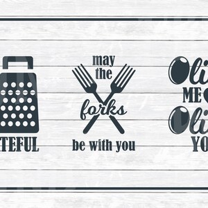Kitchen Art Design Bundle 2, Pun SVG Cut Files for Crafters - Etsy