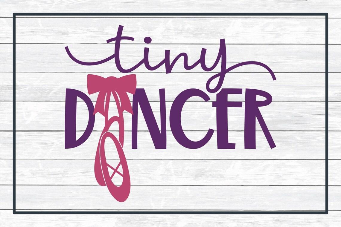 Tiny Dancer Ballet SVG Cut File for Crafters - Etsy