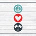 Peace Love Color Guard SVG Cut File for Crafters - Etsy