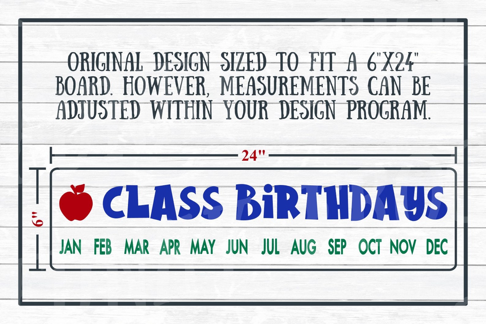Class Birthdays Classroom Birthdays SVG Cut File for Crafters | Etsy