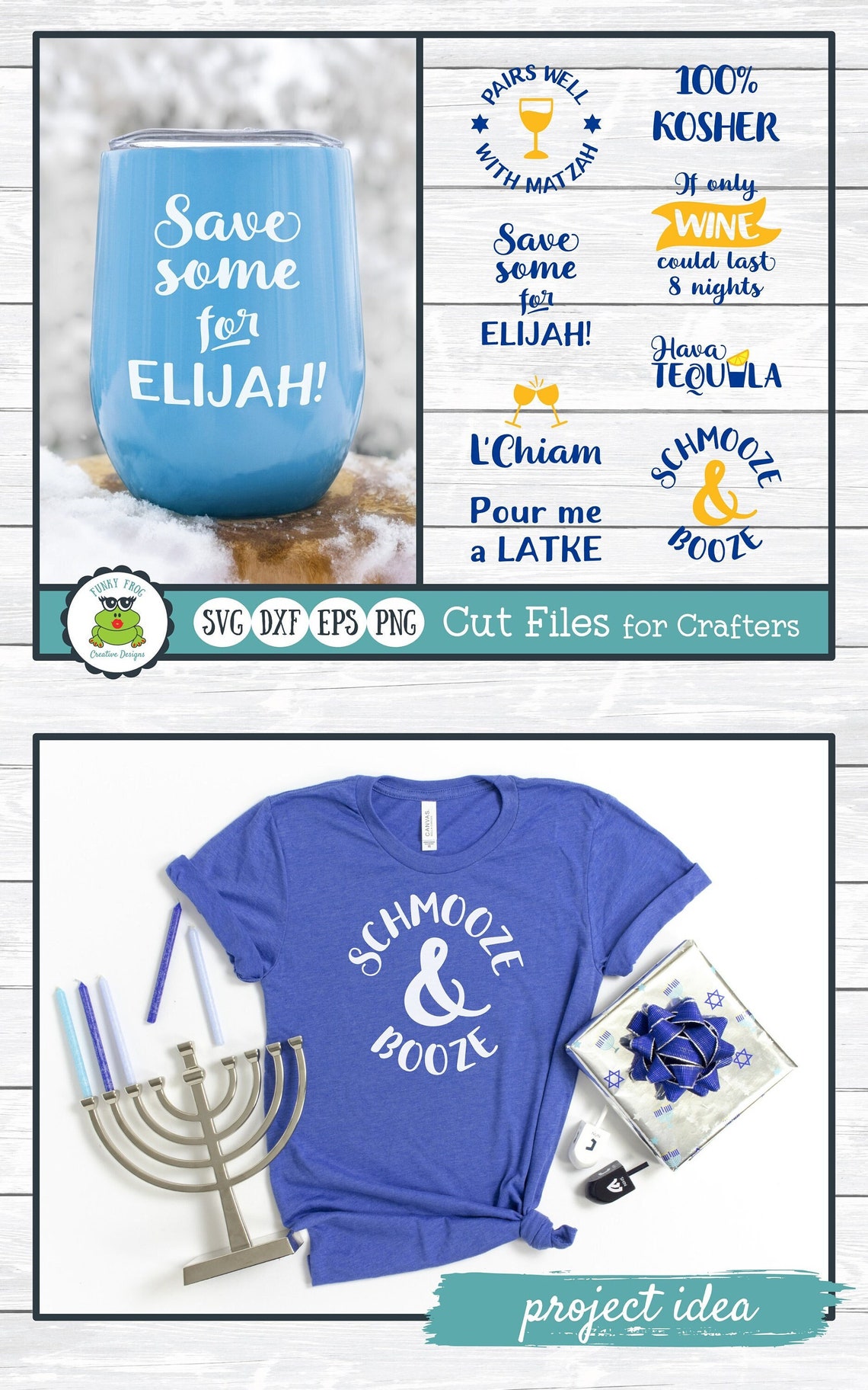 Jewish Drinking Puns SVG Cut File for Crafters - Etsy