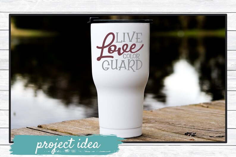 Live Love Color Guard SVG Cut File for Crafters - Etsy
