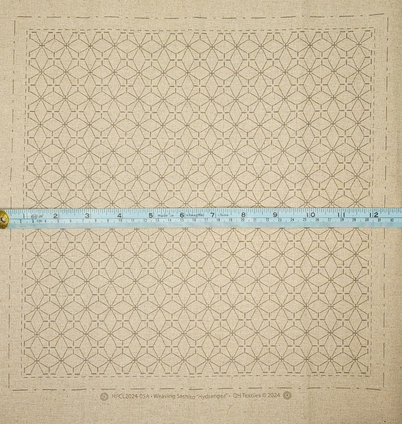 NEW QH Textiles Weaving Sashiko Pre-printed Wash-away Pattern Sampler ...