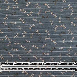 Sevenberry Double Sided Dobby Cotton Fabric, Blue-gray Dragonfly ...