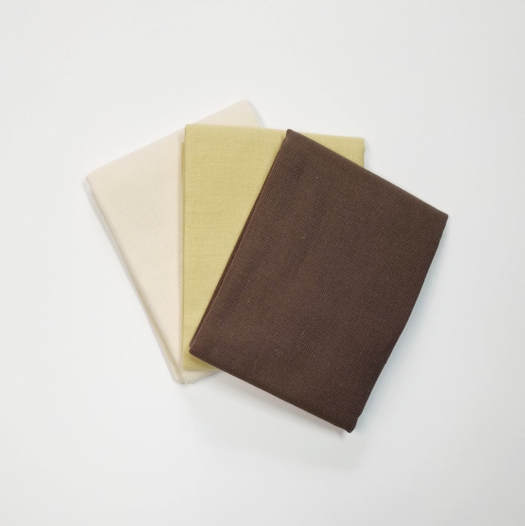 Olympus Sarashi Momen Fabric for Sashiko White, Off-white, Mustard and ...