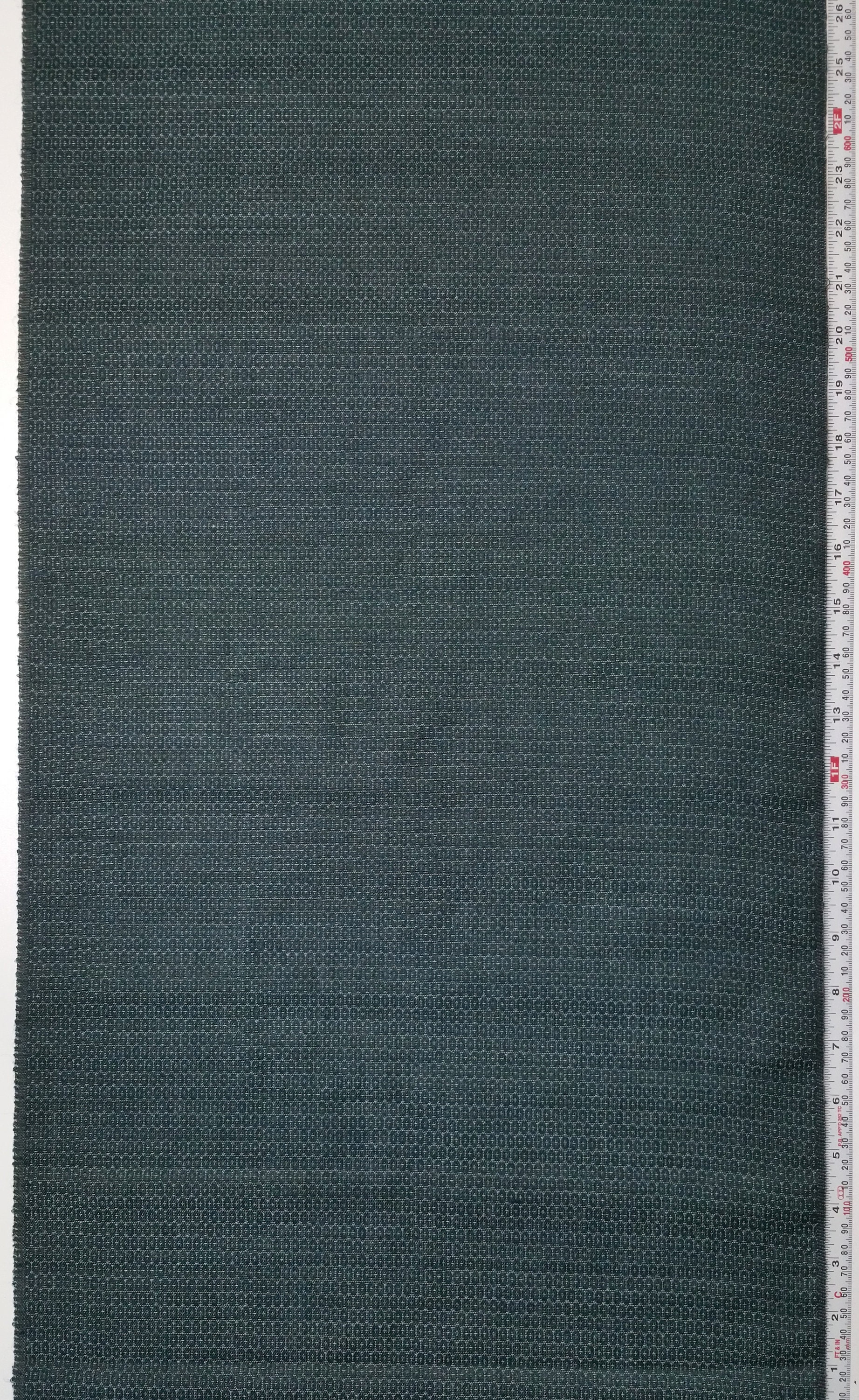 Vintage, deep green wool silk blend kimono fabric with tortoise shell ...