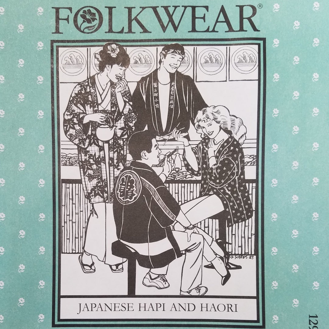 Folkwear Sewing Pattern # 129 Japanese Hapi and Haori With Bonus Tabi ...