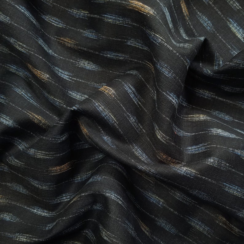 Japanese Import Cotton Fabric - Morikiku Japan Arrow Dobby in Black - Etsy