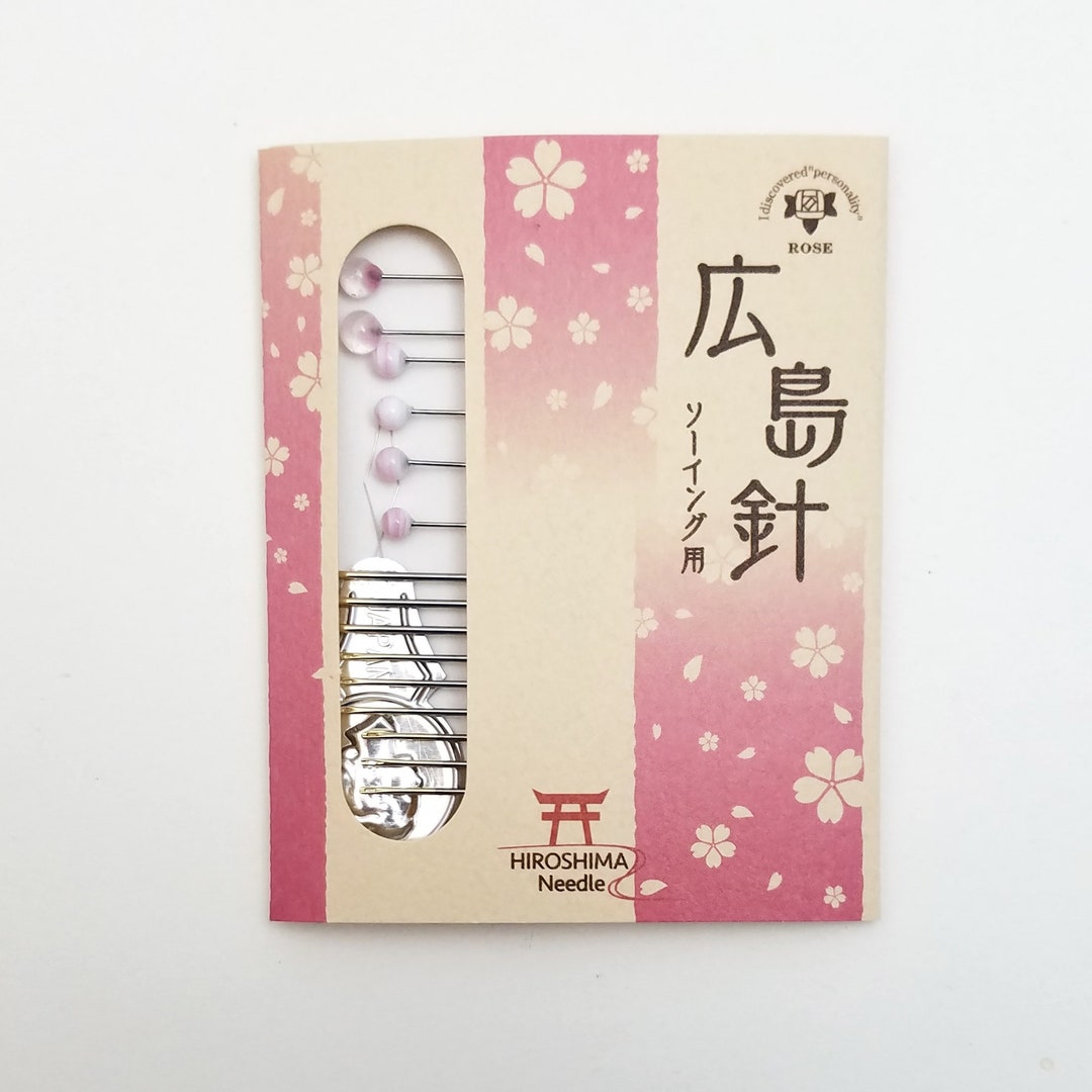 Morikawa Japan Hiroshima Needles Hand Sewing Needle and Glass Head Pin ...