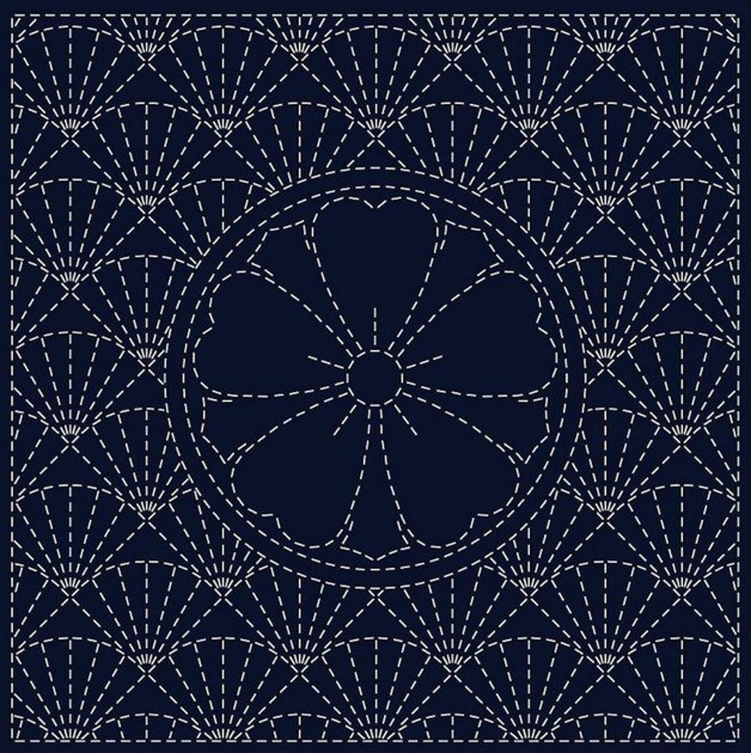 QH Textiles Sashiko Pre-printed Wash-away Pattern Sampler - "ken-zakura ...