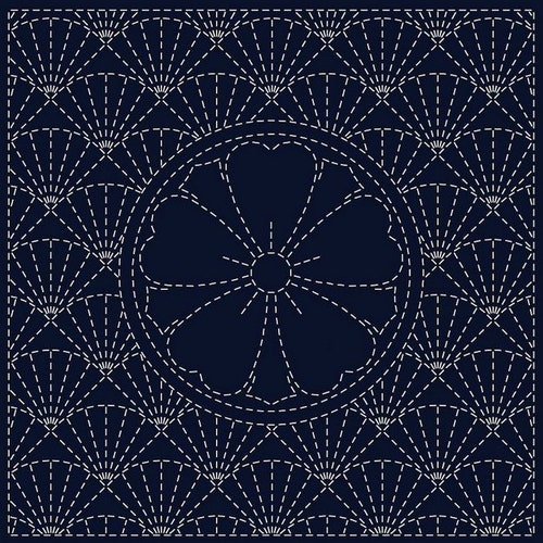 Sashiko Sampler Pre-printed Sashiko Design on Cotton Linen - Etsy