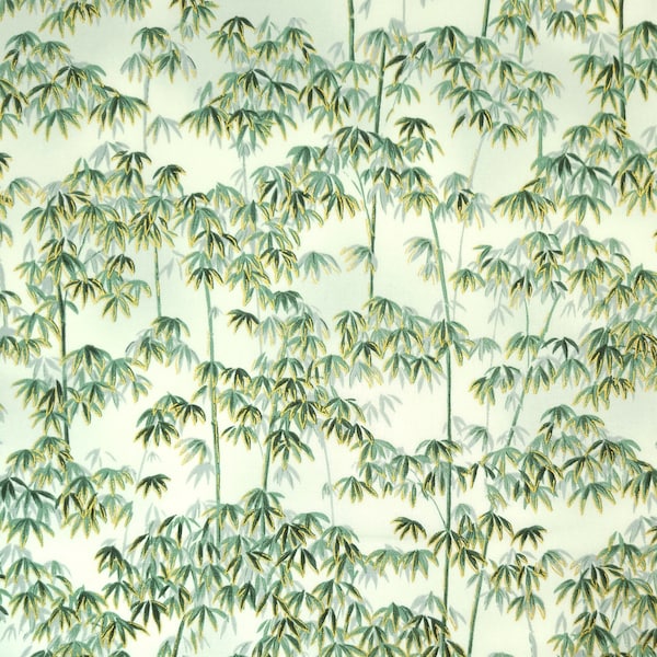 Bamboo Print Fabric - Etsy