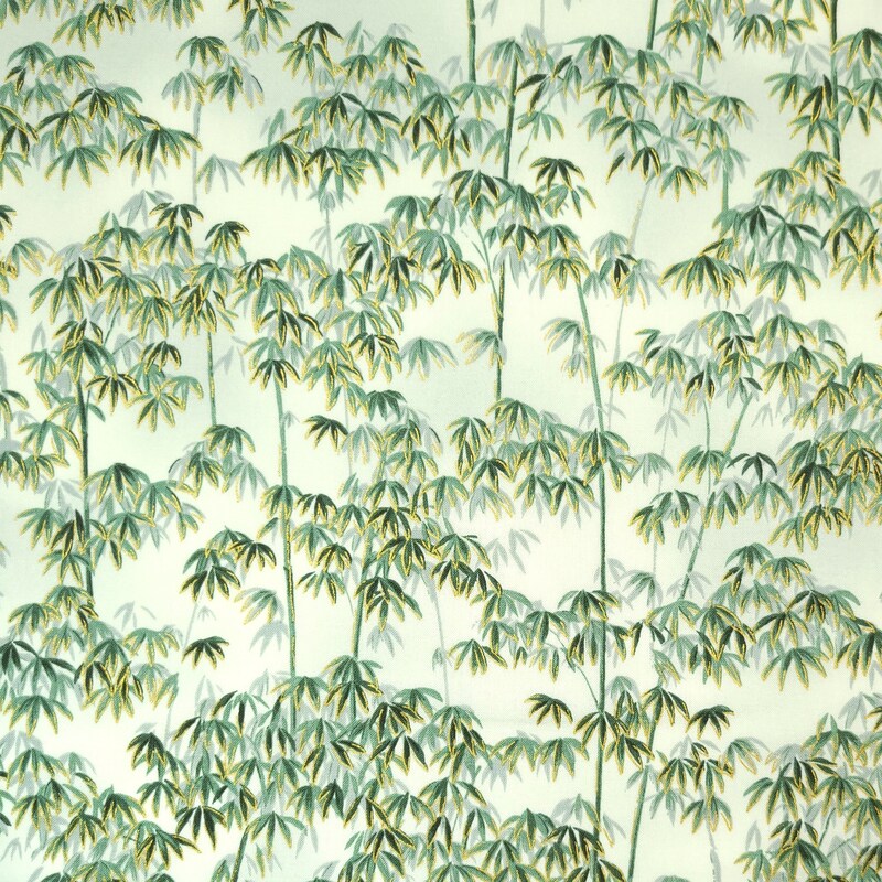 Bamboo Print Fabric - Etsy