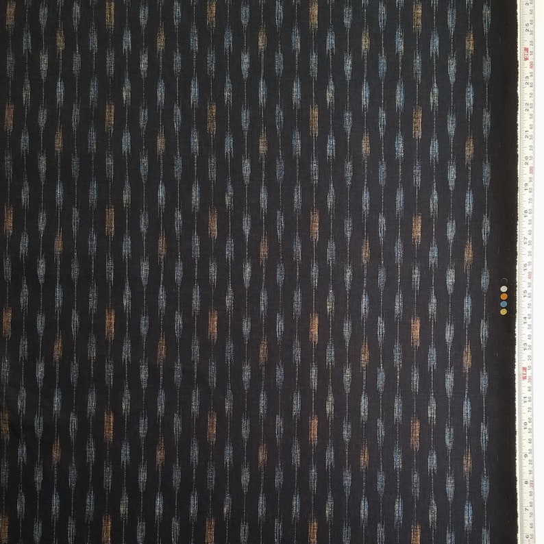 Japanese Import Cotton Fabric - Morikiku Japan Arrow Dobby in Black - Etsy