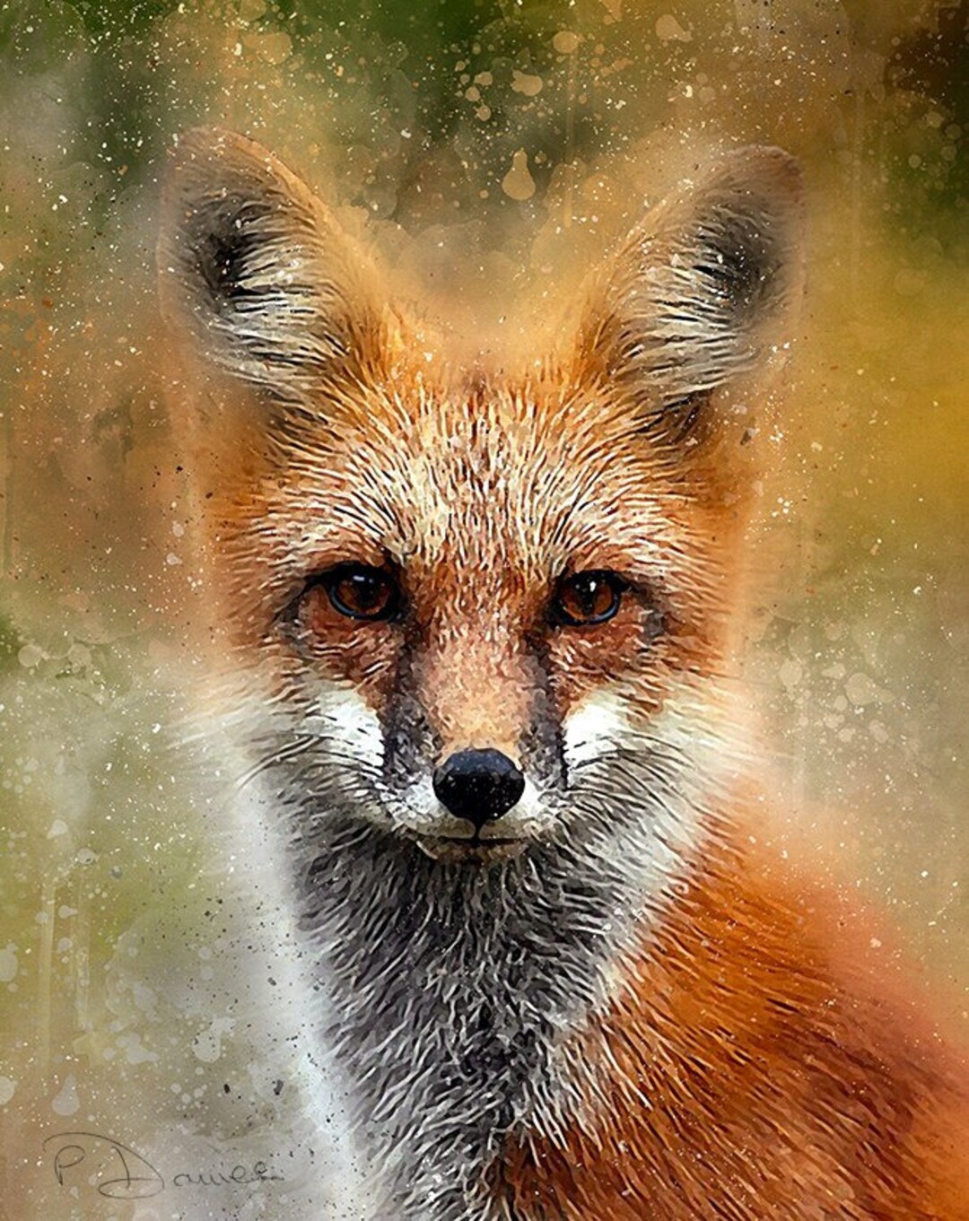 Fox Print – Limited Edition Art – From Original Phil Daniels Painting ...