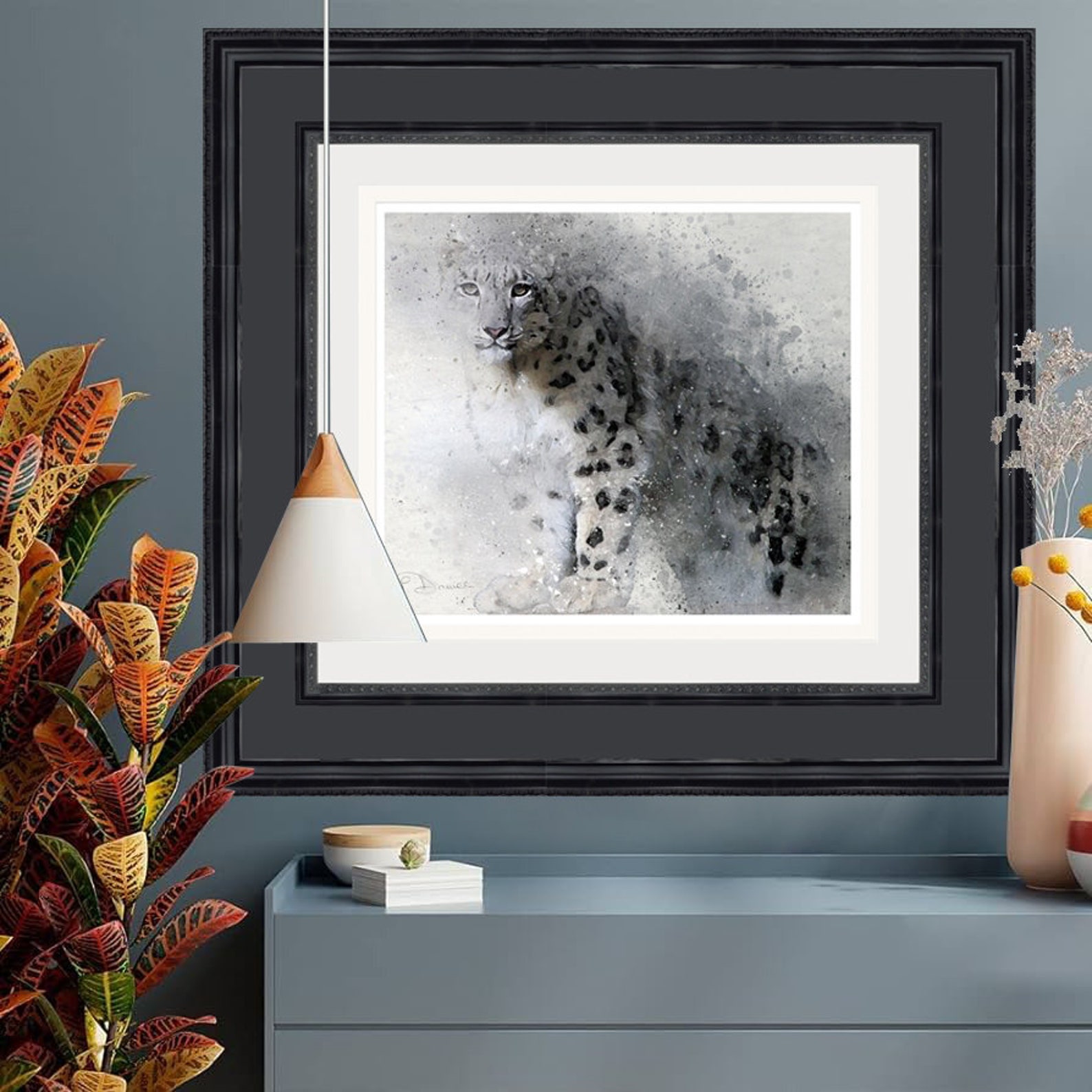 Snow Leopard Print – Limited Edition Art – From Original Phil Daniels ...