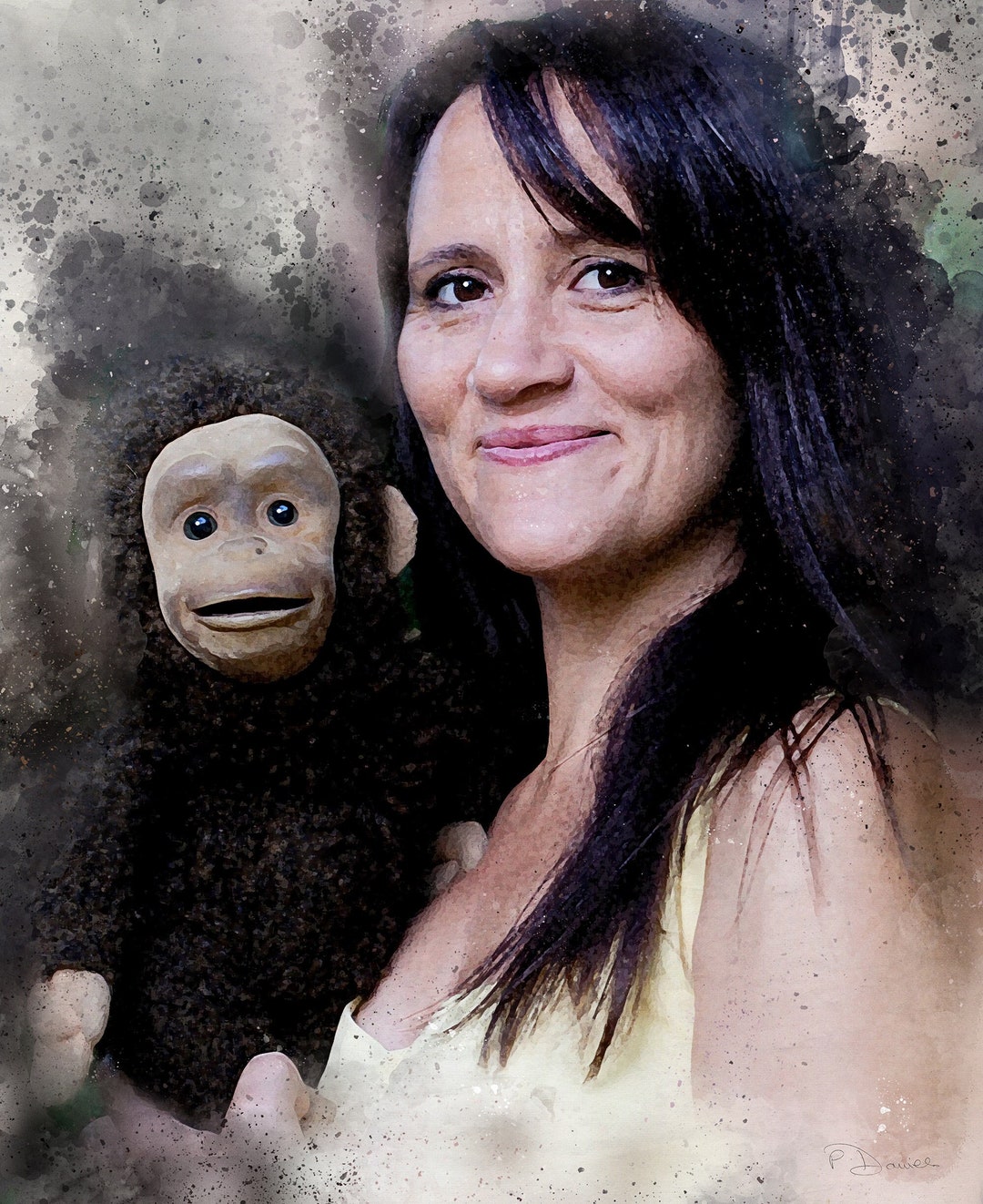 Nina Conti Limited Edition Art From Phil Daniels Painting. A3 13 330mm ...