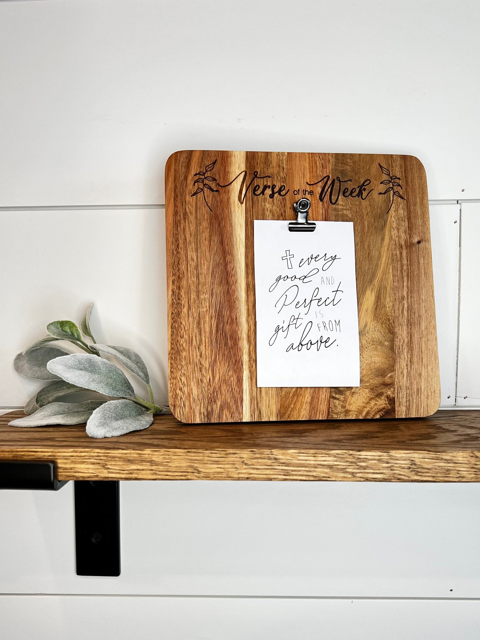 Wooden Verse of the Week Clipboard Wood Bible Verse Wall - Etsy
