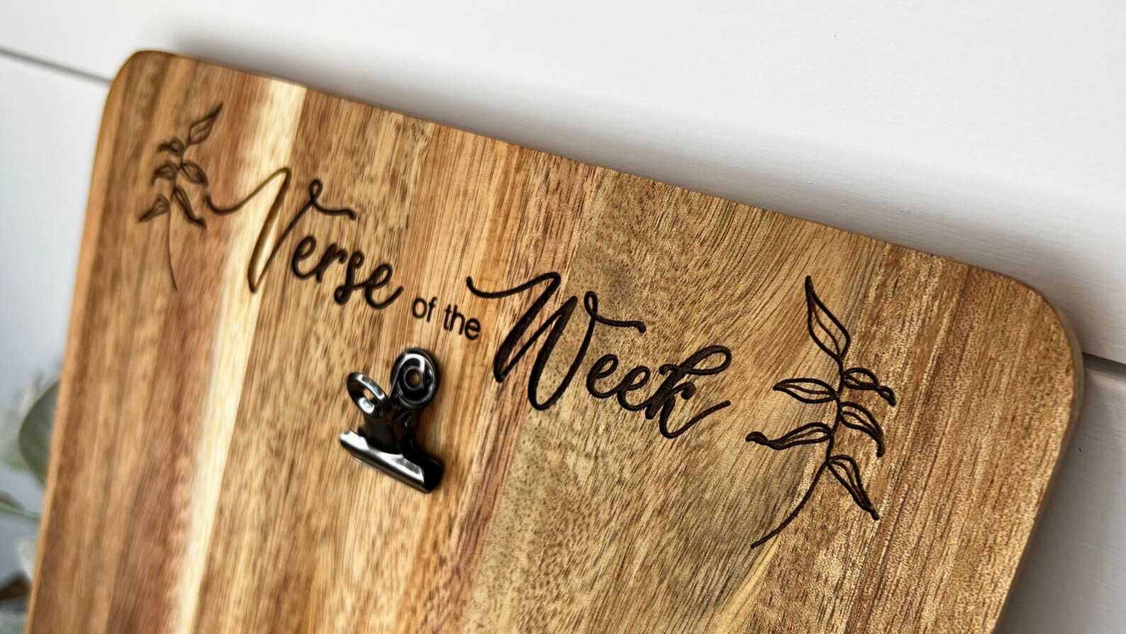 Wooden Verse of the Week Clipboard Wood Bible Verse Wall - Etsy