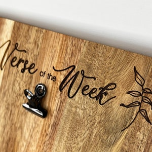 Wooden Verse of the Week Clipboard Wood Bible Verse Wall Hanging ...