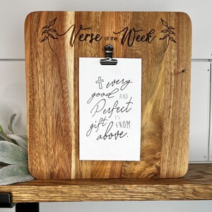 Wooden Verse of the Week Clipboard Wood Bible Verse Wall Hanging ...