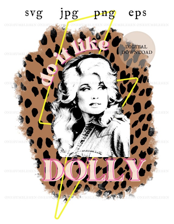 Retro Do It Like Dolly Printable Vintage Dolly Pardon Cut - Etsy