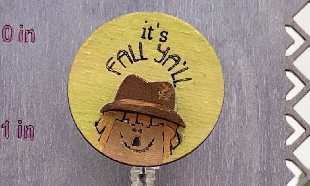 Scarecrow Retractable ID Badge Holder - Etsy