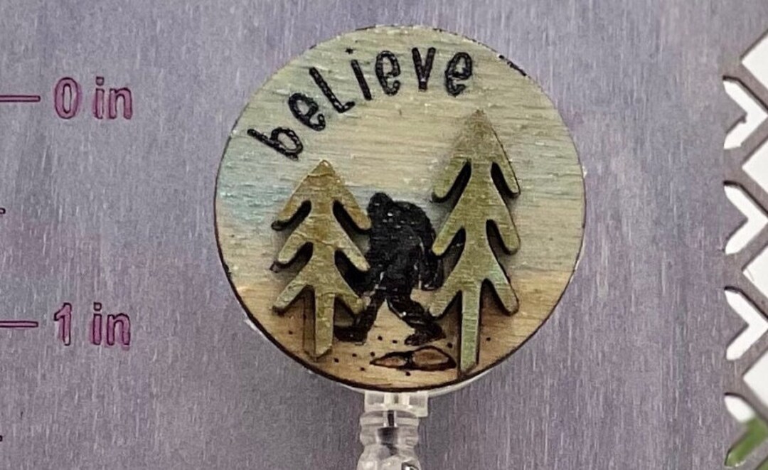 Big Foot, Sasquatch Retractable ID Badge Holder - Etsy