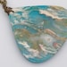 Gaia the Mother Feather Ridge Plume Agate Pendant With Brass - Etsy