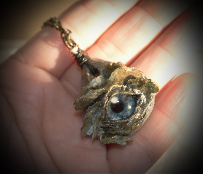 Brittle the Cave Monster Evil Eye Monster Eye-necklace | Etsy