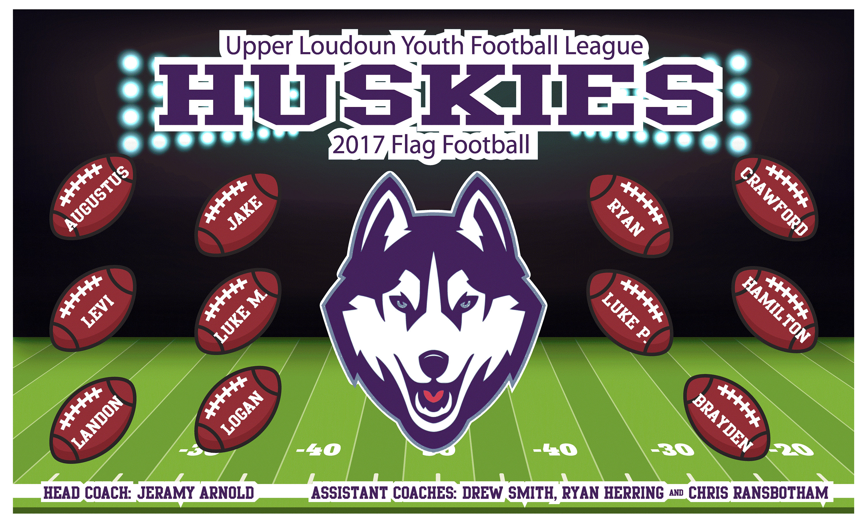 Football Team Banners. Professional Full Color 13 Oz Vinyl Banner - Etsy
