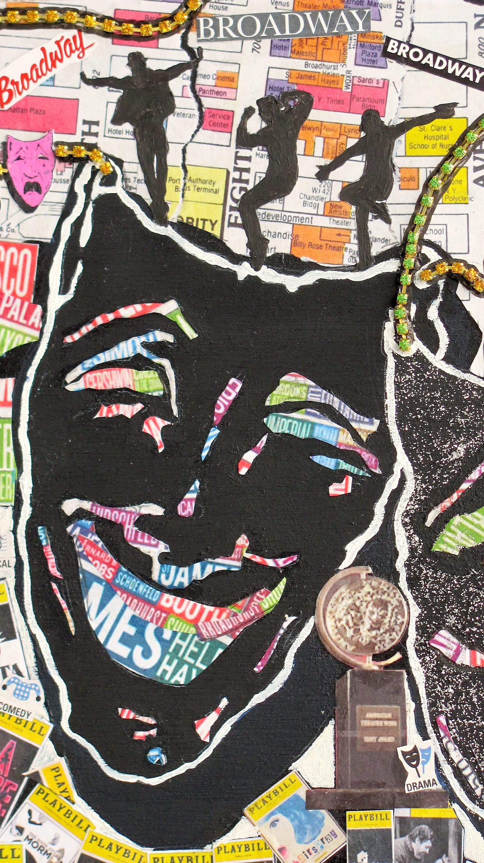 Black Broadway Theatre Masks on Broadway Plays New York City Original ...