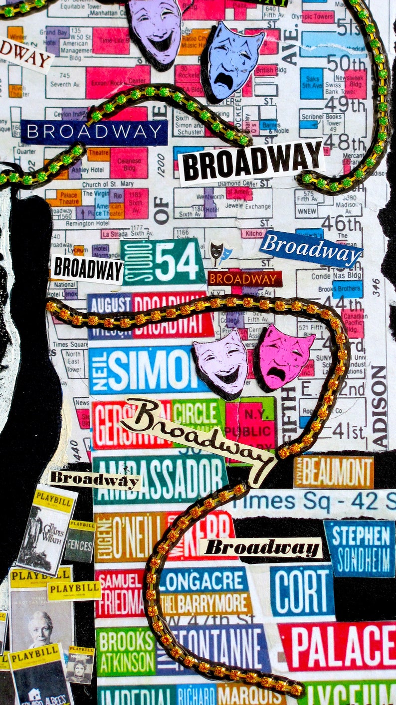 Black Broadway Theatre Masks on Broadway Plays New York City Original ...