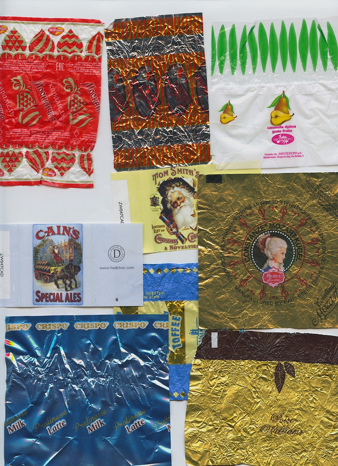 Candy Wrappers Recycled for Collage 21 Different From Russia - Etsy