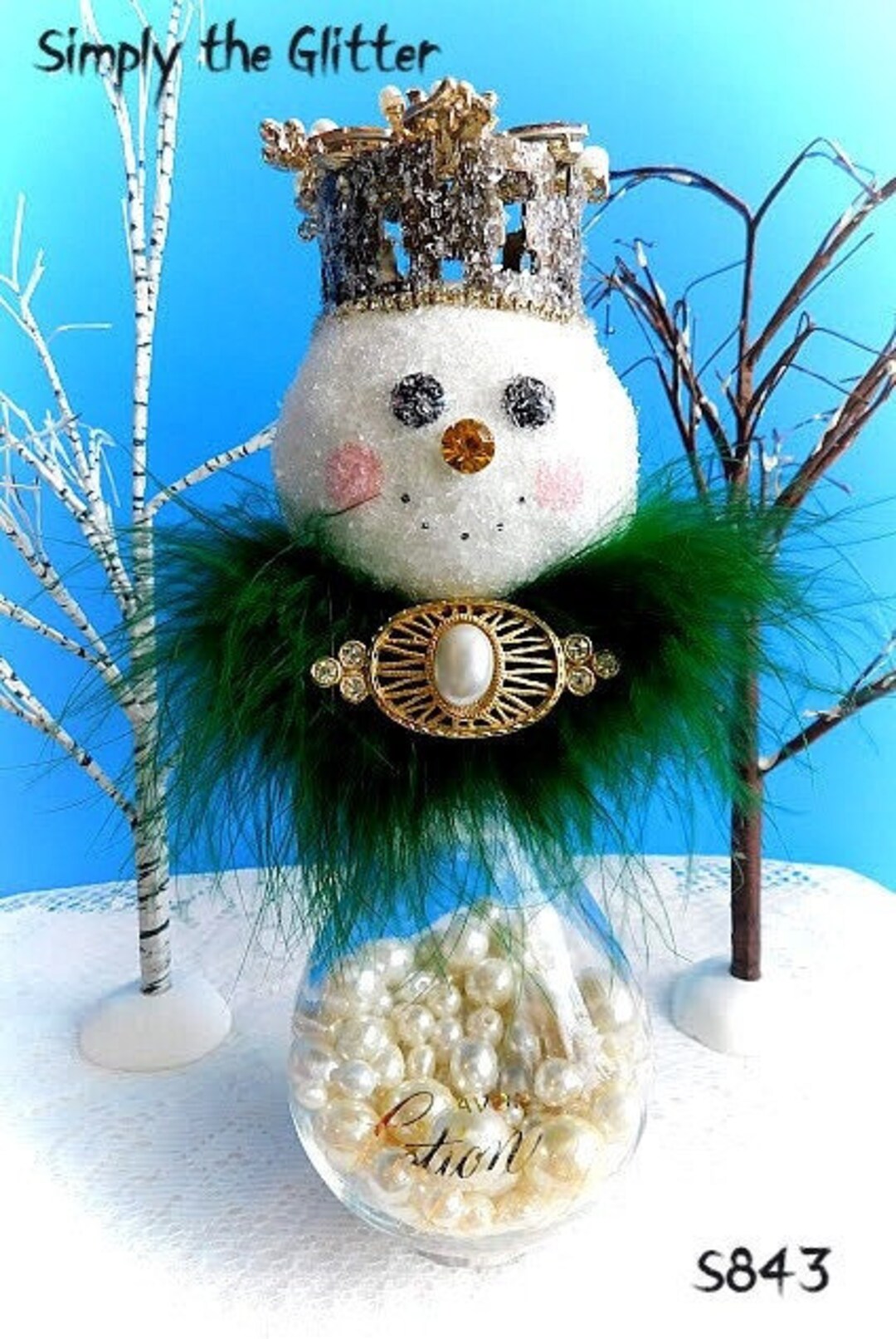 Vintage Avon Lotion Bottle Snowman Decoration - Etsy