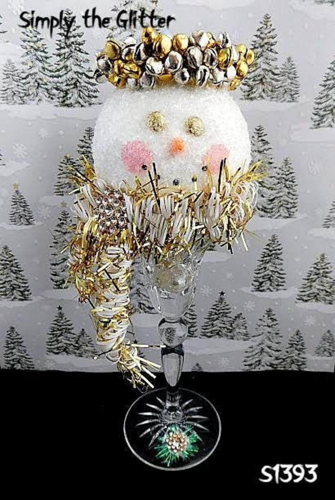 Vintage Glass Candleholder Snowman Decor "frosty Fiona", Winter Snowman ...