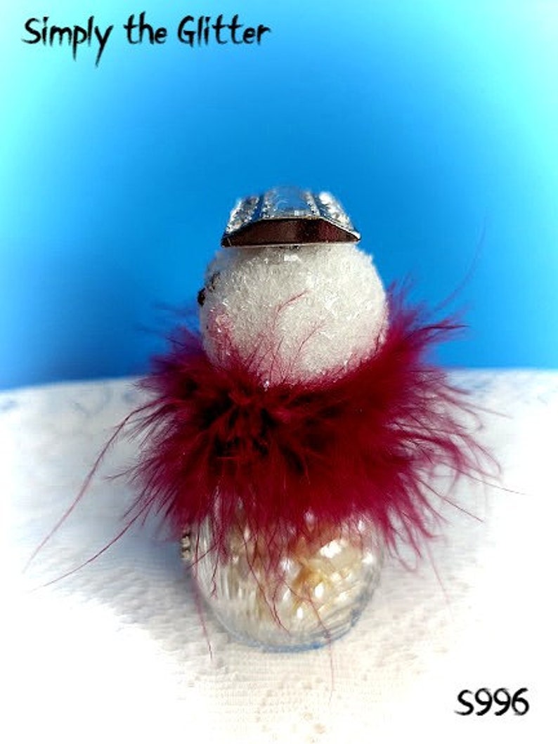 Vintage Glass Shaker Snowman Decoration peach - Etsy