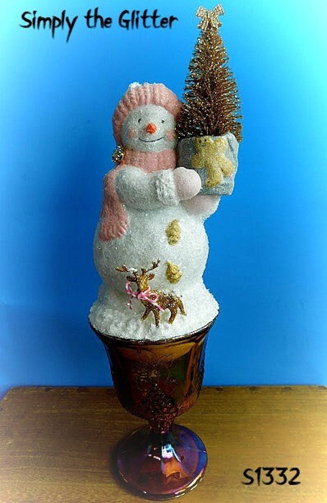 Vintage Ceramic Snowman Decoration "fianna", Snowman Decor, Winter ...