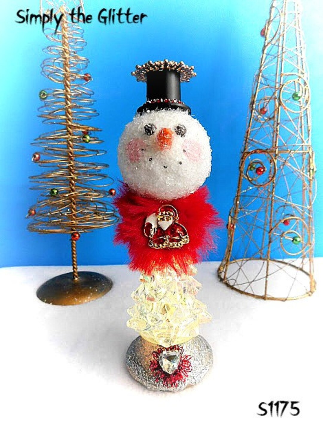 Lighted Plastic Tree Snowman Decoration "inara", Winter Snowman, Snow ...