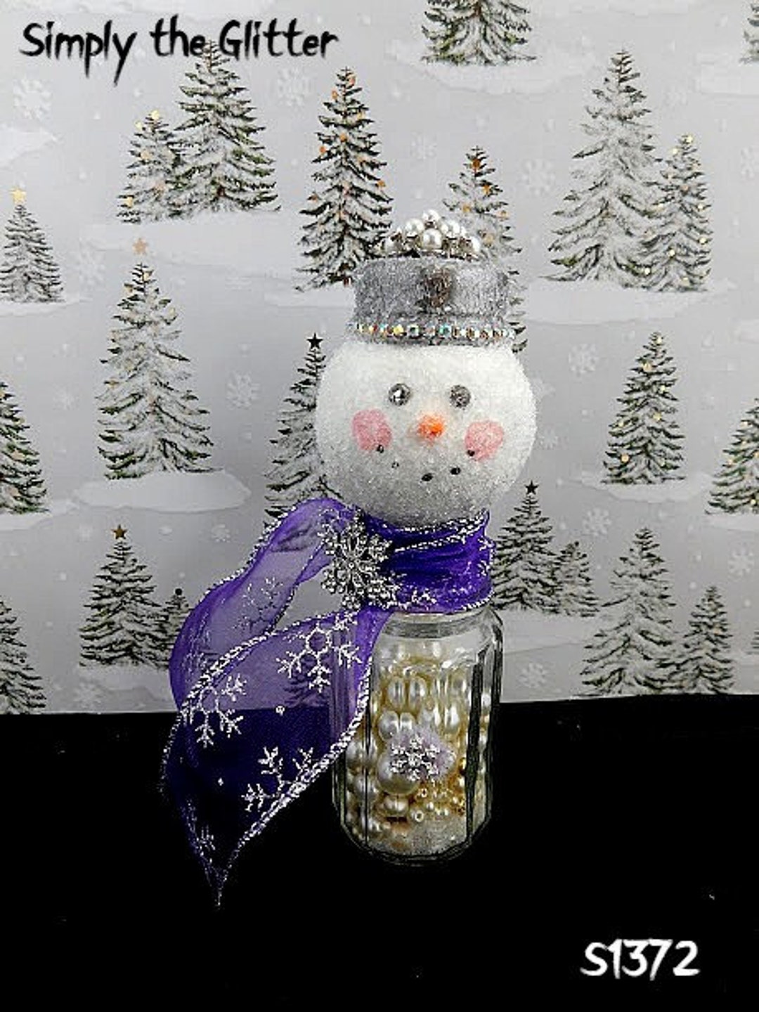 Vintage Glass Shaker Snowman Decoration "winter Wendy", Winter Snowman ...