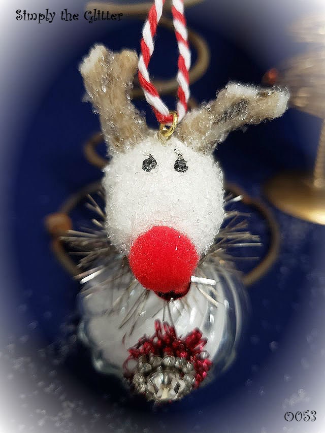 Glass Shaker Reindeer Christmas Ornament Assemblage Glass - Etsy Canada