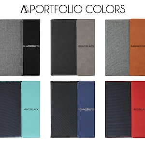 Firefighter Leather Portfolio Padfolio Notebook Personalized With Name ...