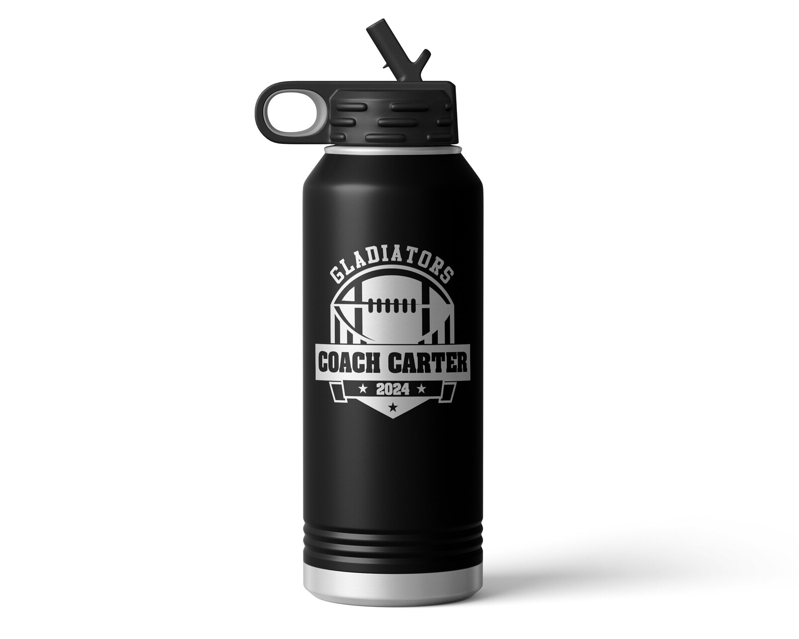 Personalized Football Coach Gift Engraved Tumbler or Water Bottle With ...