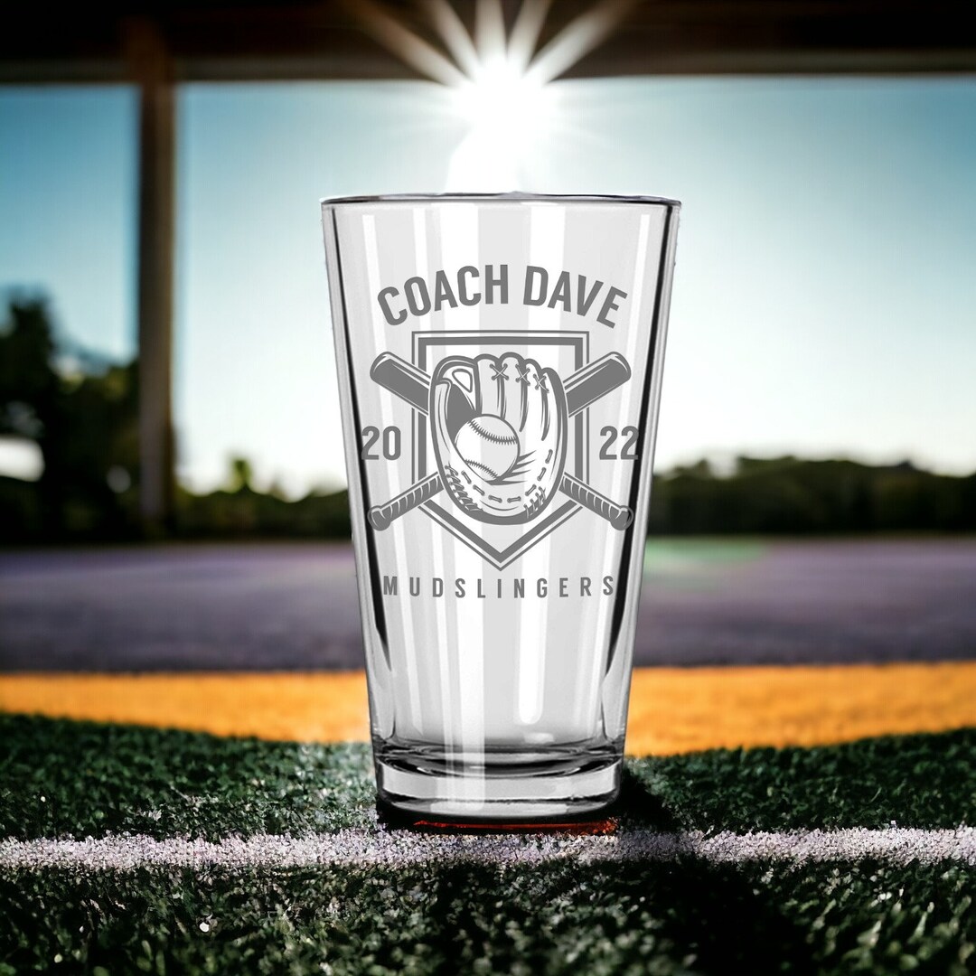 Baseball Coach Gift, Softball Coach Gifts Whiskey Glass Personalized ...